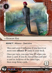 Raman Rai | Android Netrunner Comprehensive Unofficial Rules Wiki | Fandom