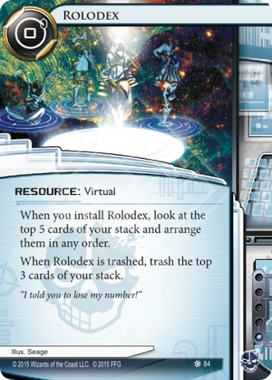 Rolodex | Android Netrunner Comprehensive Unofficial Rules Wiki | Fandom