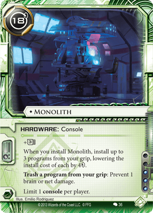 Monolith | Android Netrunner Comprehensive Unofficial Rules Wiki | Fandom