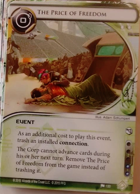 The Price of Freedom | Android Netrunner Comprehensive Unofficial Rules ...