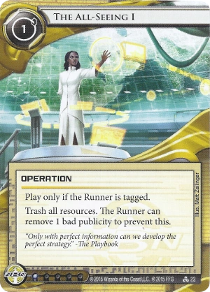 The All-Seeing I | Android Netrunner Comprehensive Unofficial Rules Wiki | Fandom