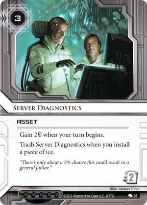 Server Diagnostics | Android Netrunner Comprehensive Unofficial Rules Wiki | Fandom