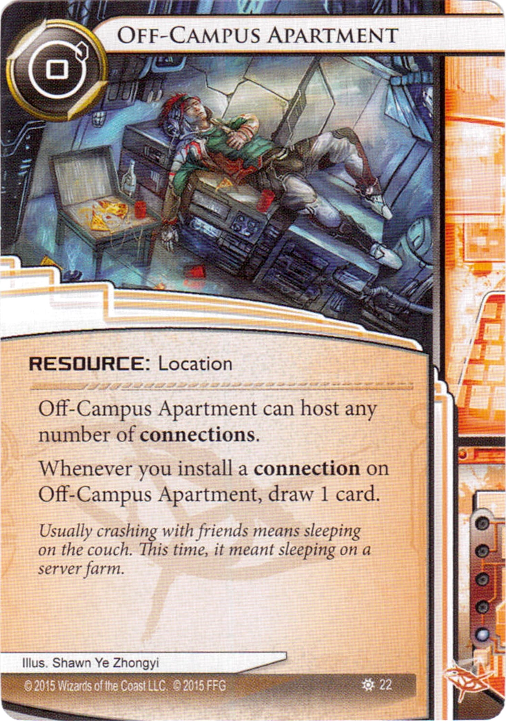Off-Campus Apartment | Android Netrunner Comprehensive Unofficial Rules Wiki | Fandom