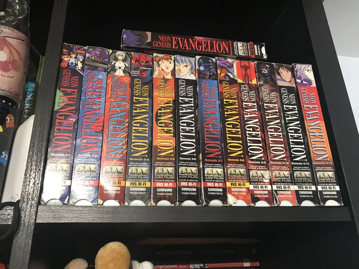 Neon Genesis Evangelion VHS Collection (1990s) | Angry Grandpa's Media ...
