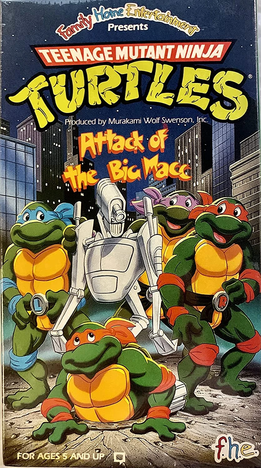 Teenage Mutant Ninja Turtles: Attack of the Big Macc (1991 VHS) | Angry ...