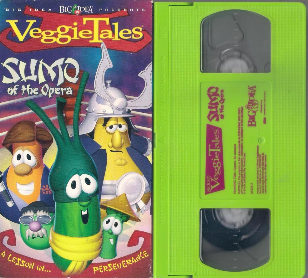 Veggietales Sumo Da Opera Vhs Veggietales Sumo Of The Opera Vhs