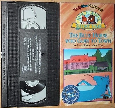 Papa Beaver's Storytime: The Blue Horse Who Goes to Town (1995 VHS ...