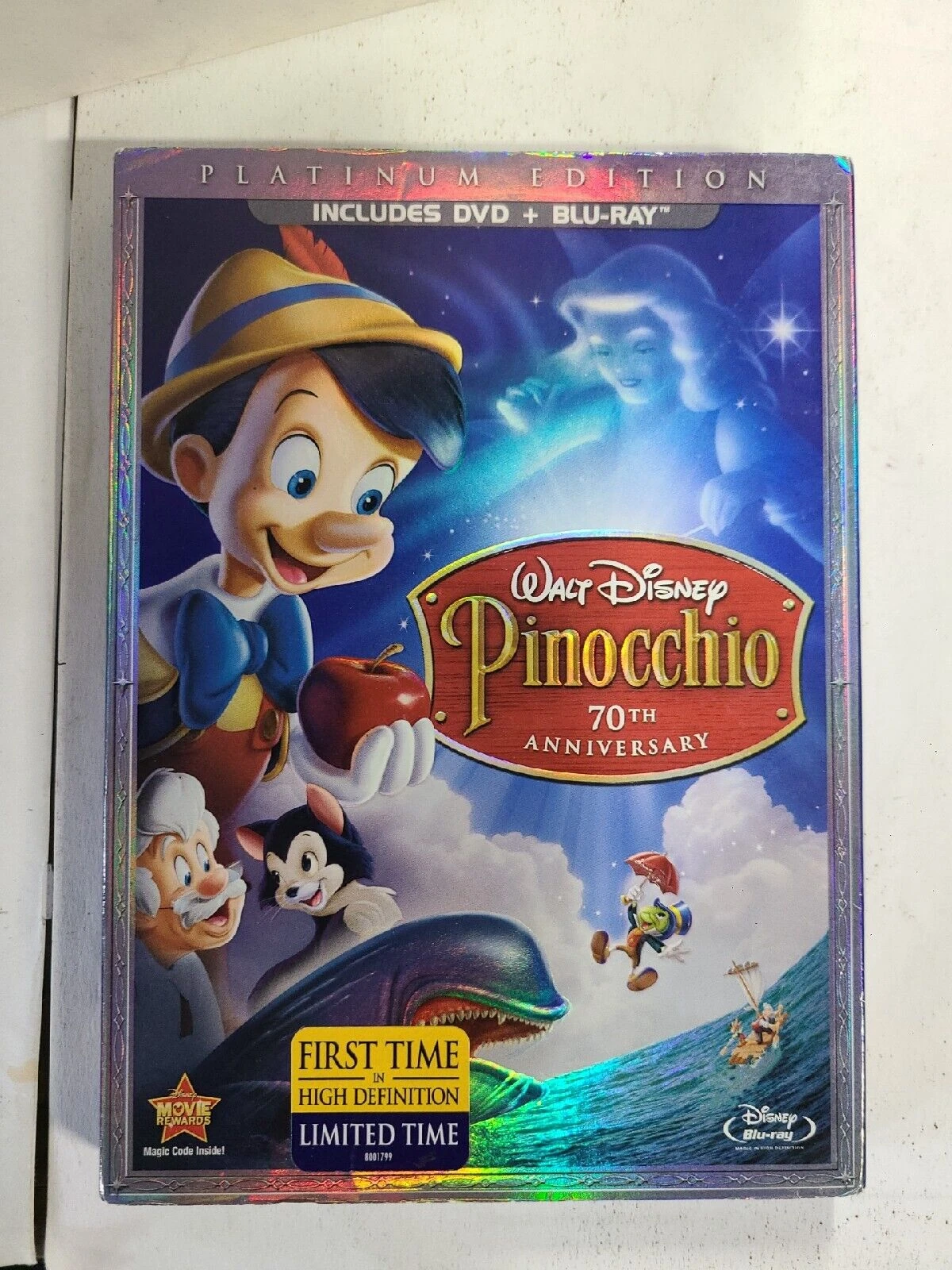 Pinocchio (70th Anniversary Platinum Edition) (2009 Blu-ray + DVD ...