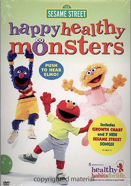 Sesame Street: Happy Healthy Monsters (2005 DVD) | Angry Grandpa's ...