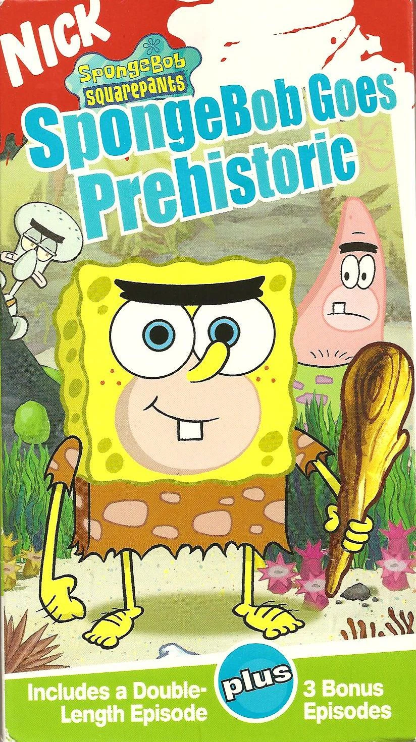 SpongeBob SquarePants: SpongeBob Goes Prehistoric (2004 VHS) | Angry ...