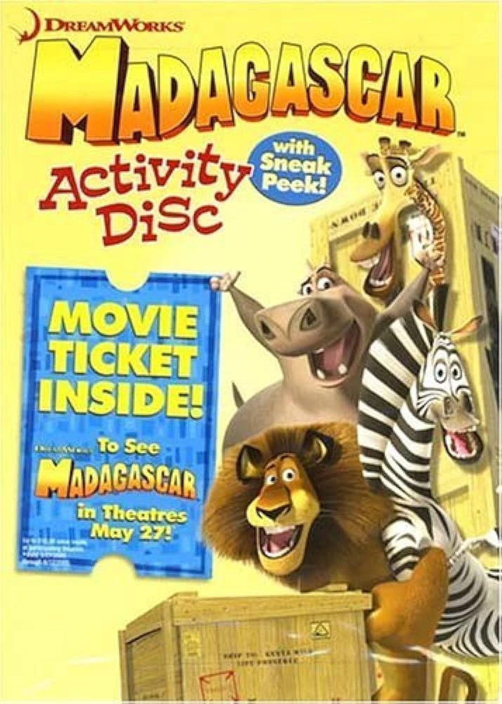 Madagascar Activity Disc (2005 DVD) | Angry Grandpa's Media Library ...