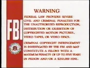 Buena Vista Walt Disney Home Entertainment FBI Warning Screen | Angry ...