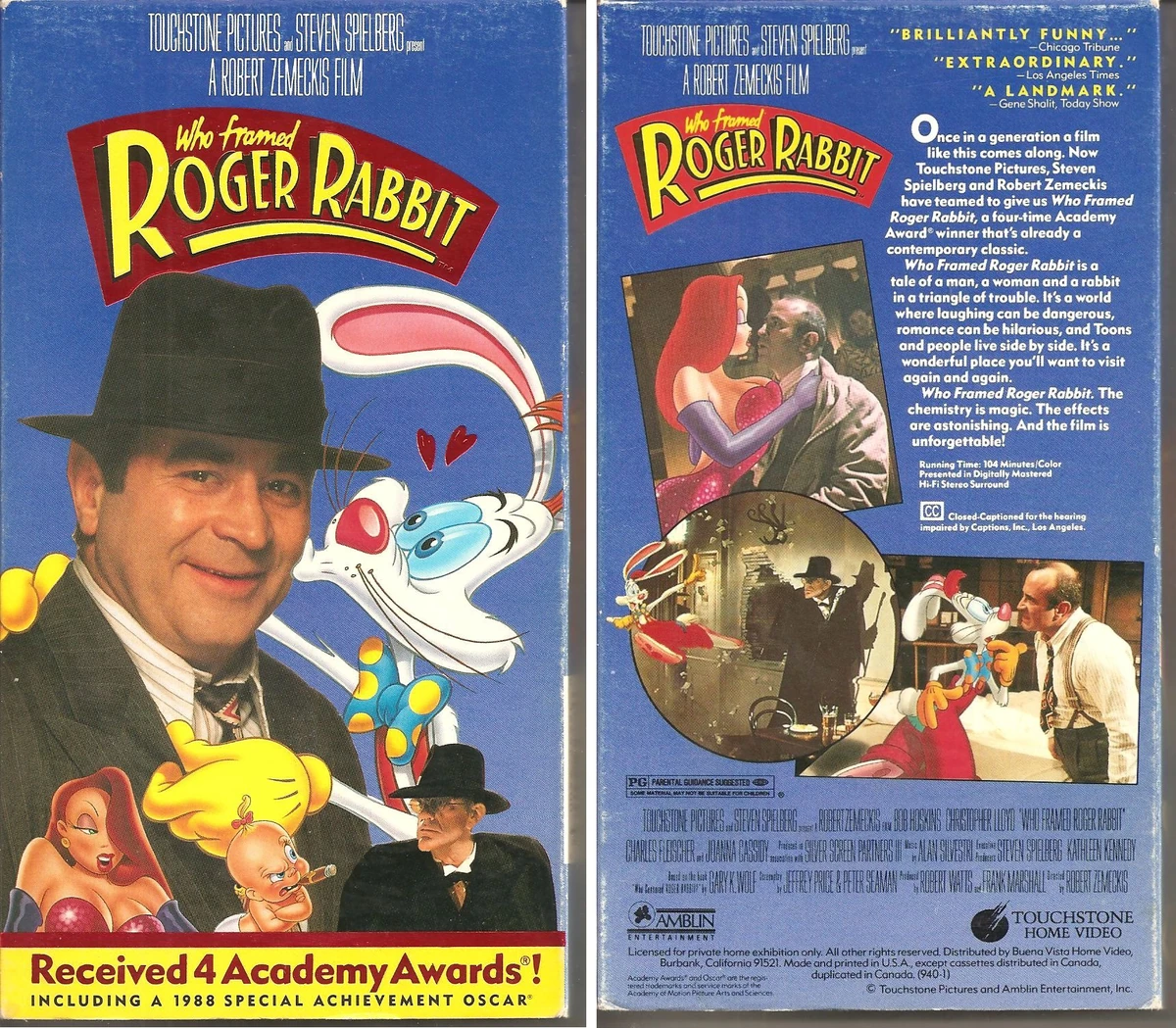 Who Framed Roger Rabbit? (VHS/DVD) | Angry Grandpa's Media Library Wiki ...