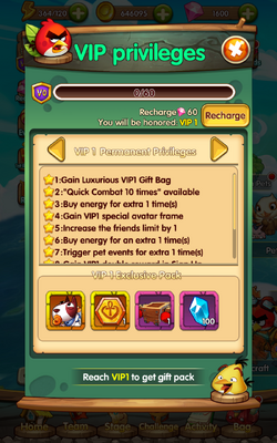 Angry Birds Ace Fighter/VIP | Angry Birds Wiki | Fandom