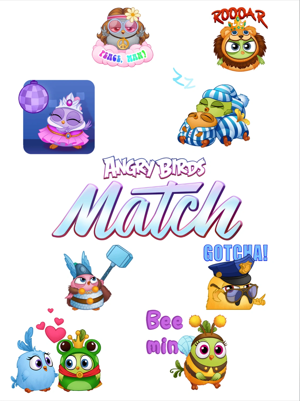Angry Birds Match Stickers | Angry Birds Wiki | Fandom