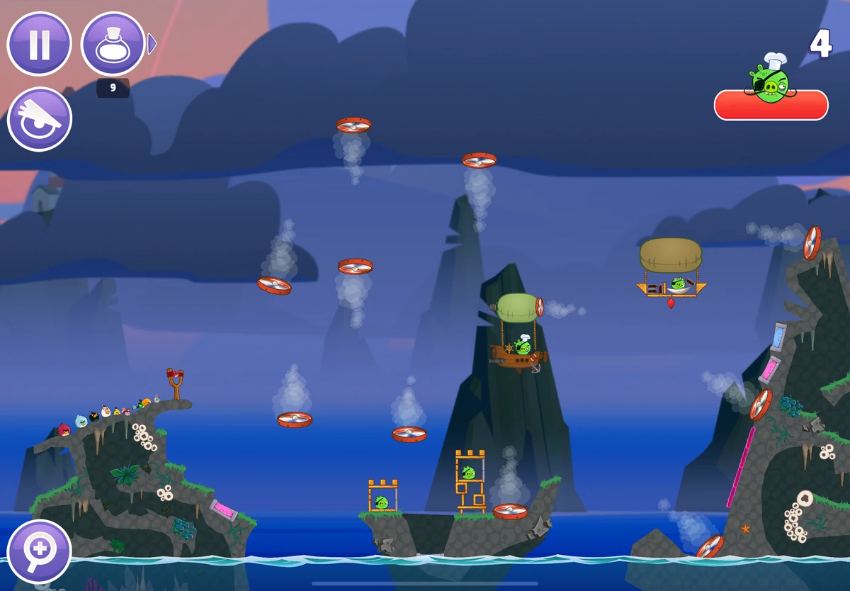 The Flying Lunchman Level 45 | Angry Birds Wiki | Fandom