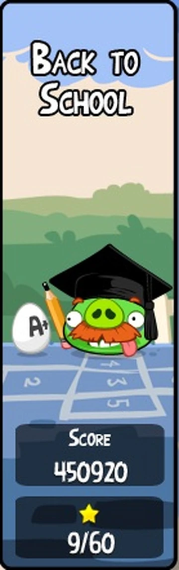 Angry Birds Seasons Back To School