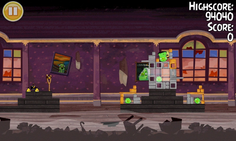 Уровни Haunted Hogs/Могучий орёл | Angry Birds Wiki | Fandom