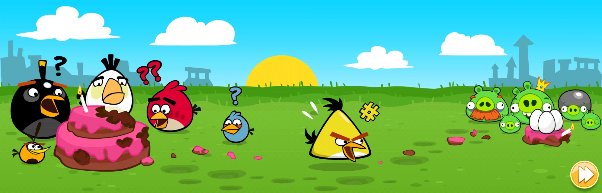 Angry Bird Birthday Background