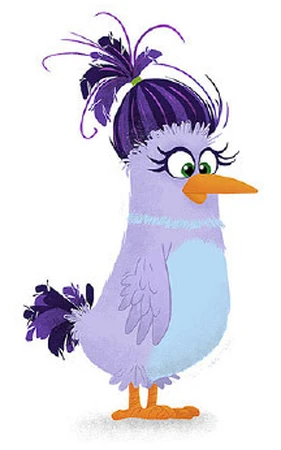 Purple Angry Bird Clip Art