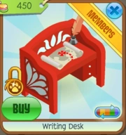 Writing Desk | Animal Jam Collectors Item Worth Wiki | Fandom