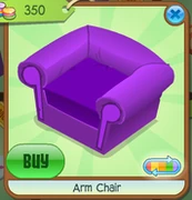 Arm Chair | Animal Jam Collectors Item Worth Wiki | Fandom