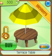 Terrace Table | Animal Jam Collectors Item Worth Wiki | Fandom