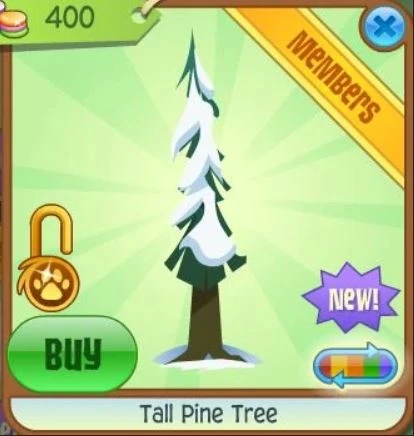 Tall Pine Tree | Animal Jam Collectors Item Worth Wiki | Fandom
