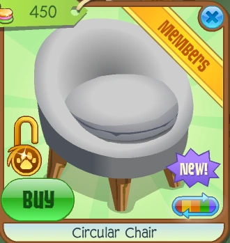 Circular Chair | Animal Jam Collectors Item Worth Wiki | Fandom