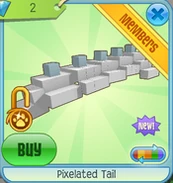 Pixelated Tail | Animal Jam Collectors Item Worth Wiki | Fandom