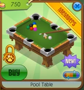 Pool Table | Animal Jam Collectors Item Worth Wiki | Fandom