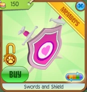 Swords and Shield | Animal Jam Collectors Item Worth Wiki | Fandom