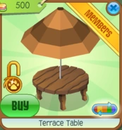 Terrace Table | Animal Jam Collectors Item Worth Wiki | Fandom