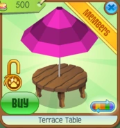 Terrace Table | Animal Jam Collectors Item Worth Wiki | Fandom