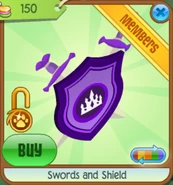 Swords and Shield | Animal Jam Collectors Item Worth Wiki | Fandom