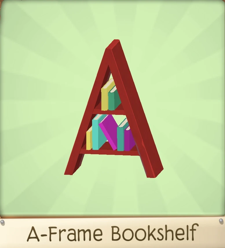 A-Frame Bookshelf | Animal Jam Play Wild Sapphire Worth Wiki | Fandom