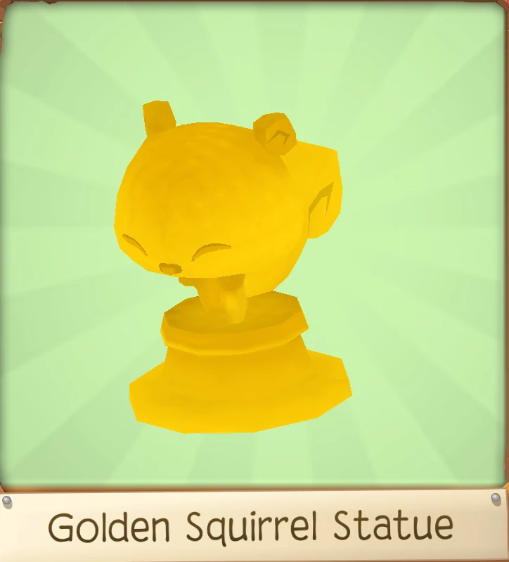 Golden Squirrel Statue | Animal Jam Play Wild Sapphire Worth Wiki | Fandom
