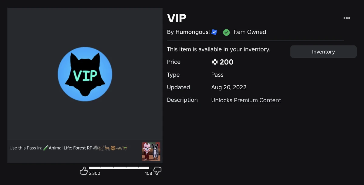 VIP | Animal Life; Forest RP Wiki | Fandom