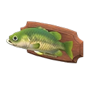 Mounted black bass | Animal Crossing Wiki | Fandom