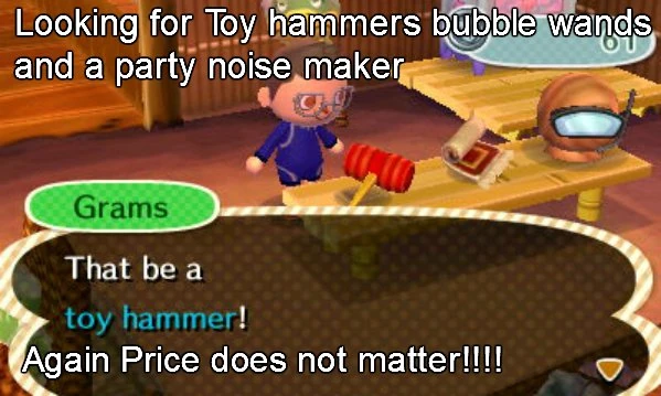 User blog:Sebiii/Animal Crossing New Leaf toy hammers bubble wands ...