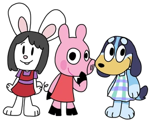 Elinor and Peppa (draw them for Me, PoodlesInMyPocket) | Animal ...