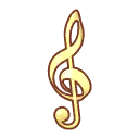 Giant Glowing Treble Clef - Animal Crossing: Pocket Camp Wiki