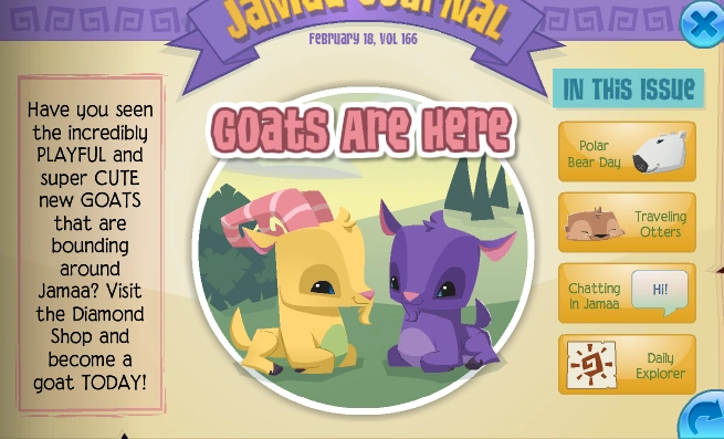 Jamaa Journal (Volume 166) | AnimalJam Archives Wikia | Fandom