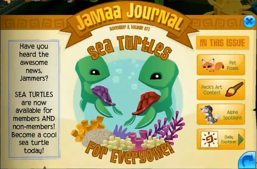 Jamaa Journal (Volume 073) | AnimalJam Archives Wikia | Fandom