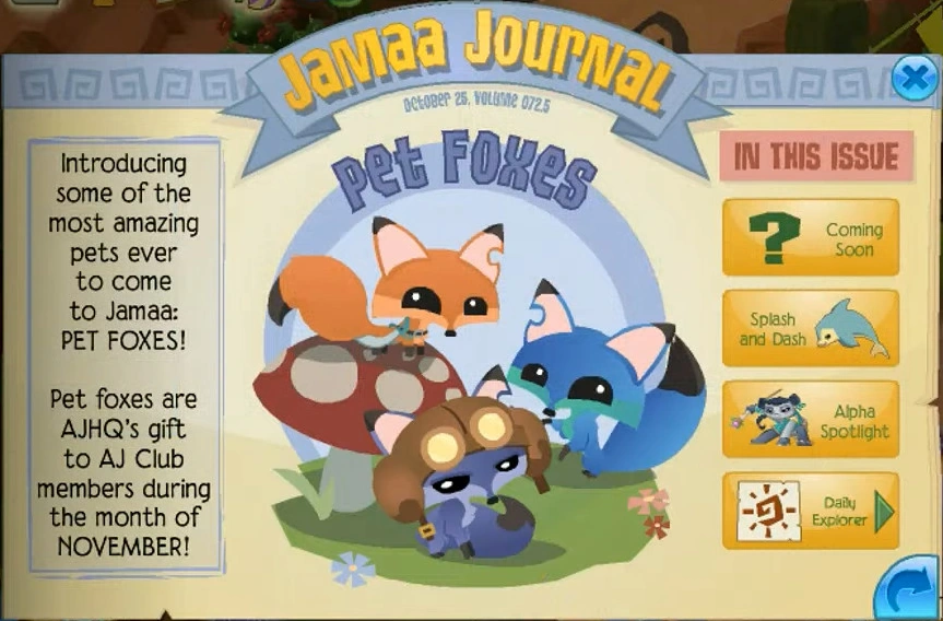 Jamaa Journal (Volume 072.5) | AnimalJam Archives Wikia | Fandom