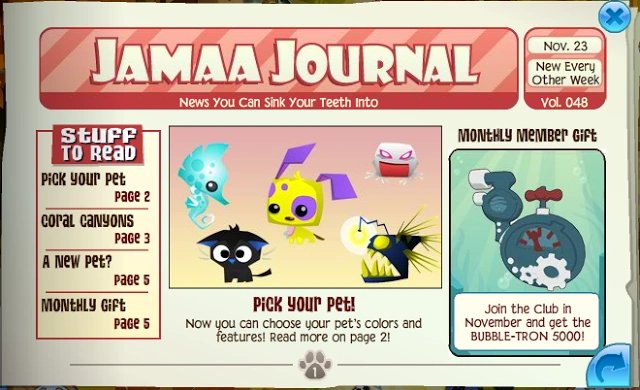 Jamaa Journal (Volume 048) | AnimalJam Archives Wikia | Fandom
