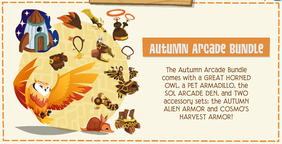 Autumn Arcade Bundle | Animal Jam Classic Wiki | Fandom