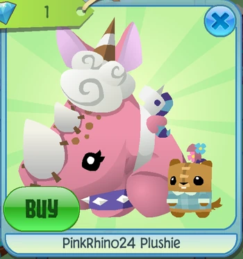 PinkRhino24 Plushie | Animal Jam Classic Wiki | Fandom