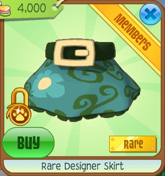 Rare Designer Skirt | Animal Jam Classic Wiki | Fandom
