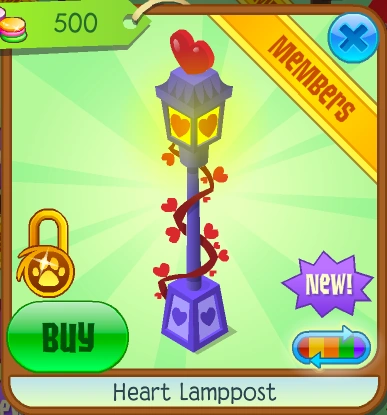 Heart Lamppost | Animal Jam Classic Wiki | Fandom
